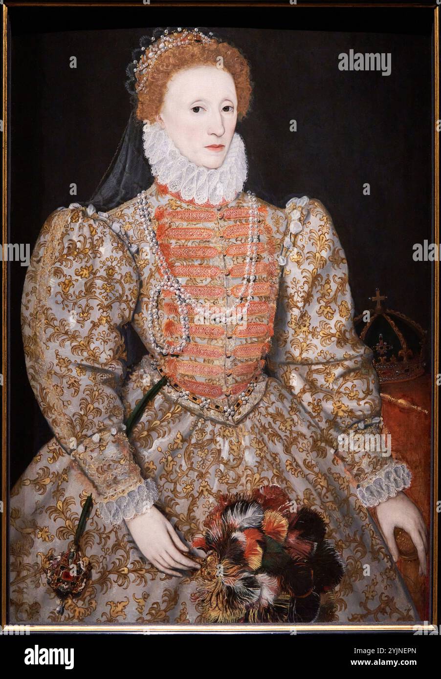 Queen Elizabeth I, (1533-1603), about 1575, By an unknown artist ...
