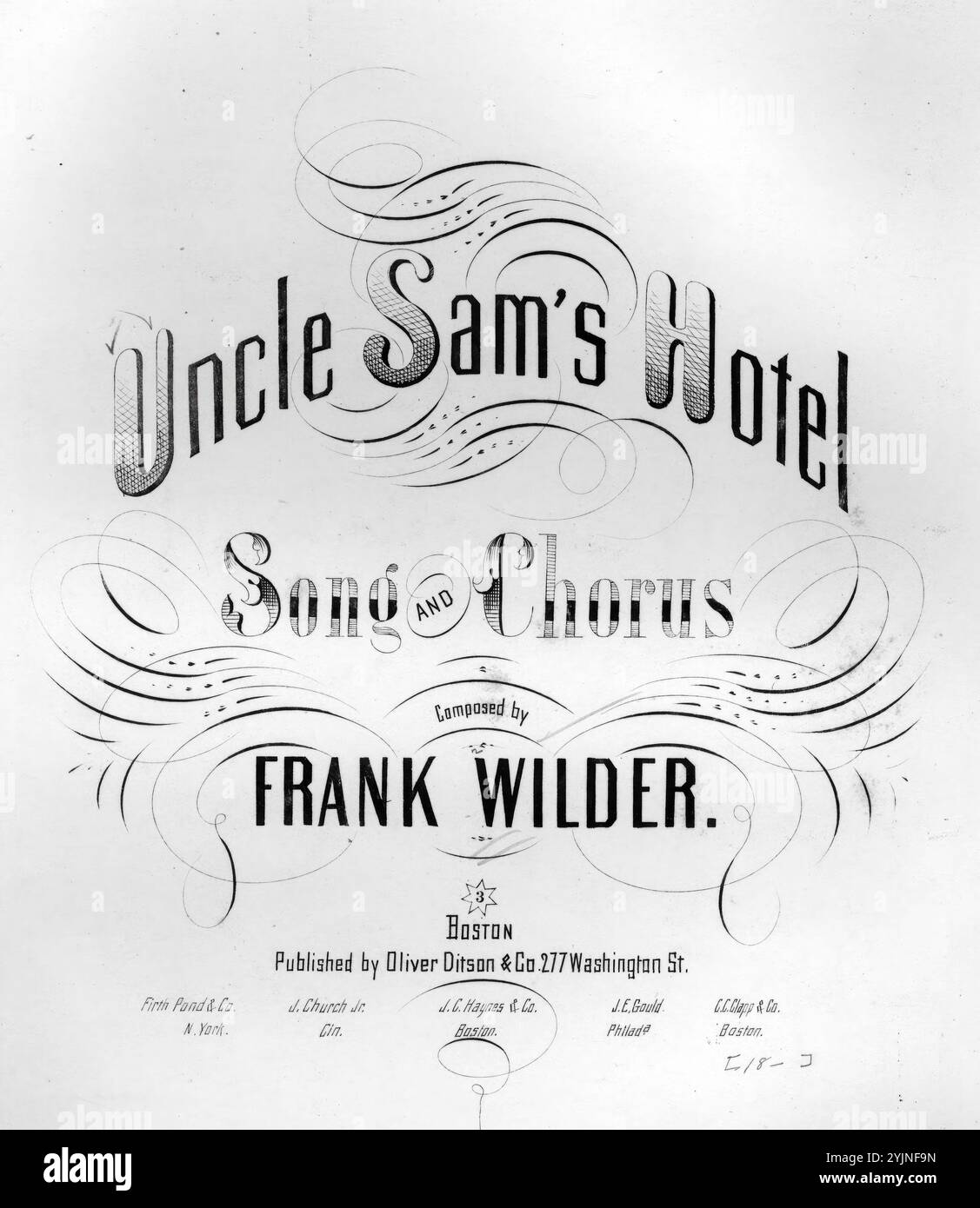 Uncle Sam's hotel, Wilder, Frank (composer), Oliver Ditson & Co ...