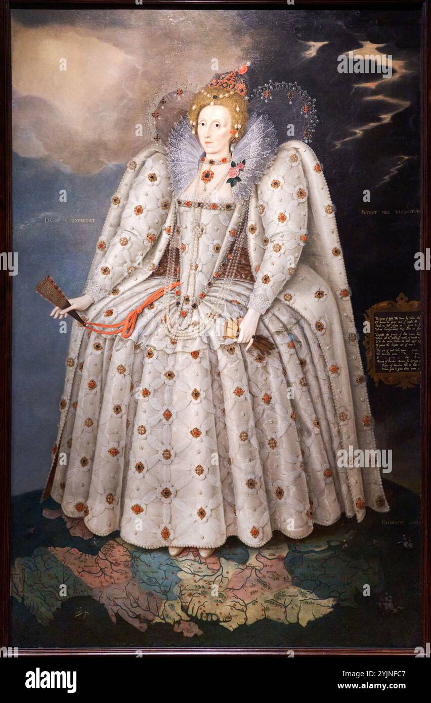 The Ditchley Portrait, Queen Elizabeth I, (1533-1603), about 1592, By ...