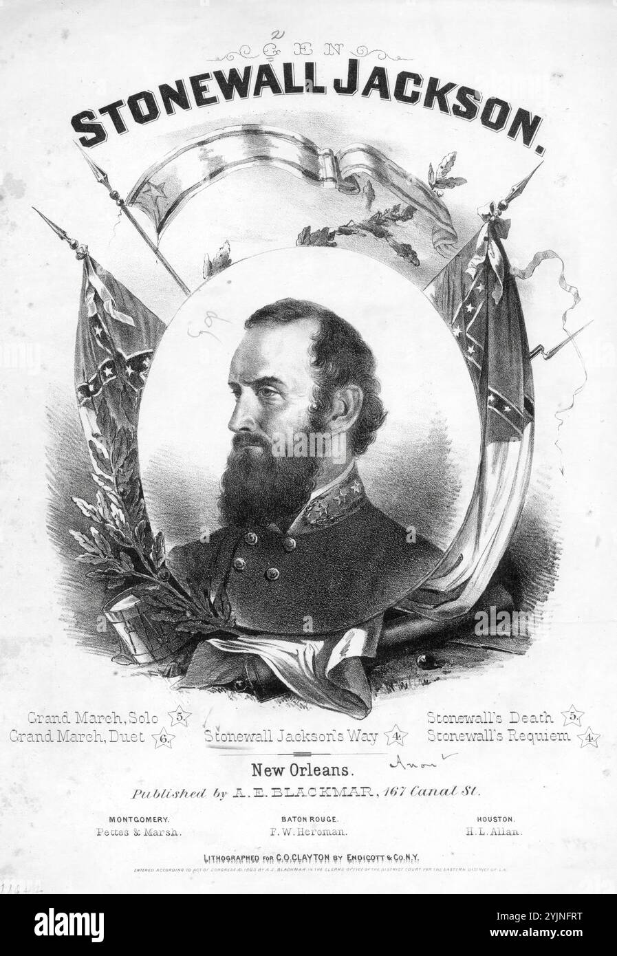 Stonewall Jackson's way, A. E. Blackmar, New Orleans, 1865., United ...