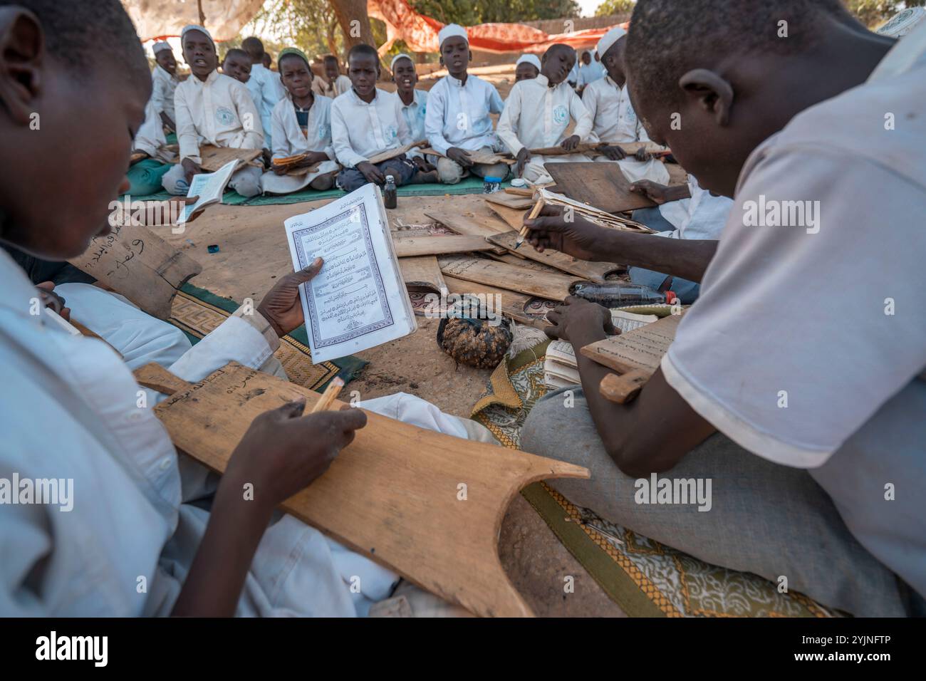 N'Djamena, Chad - March 10 2019:Students who will become hafiz in ...