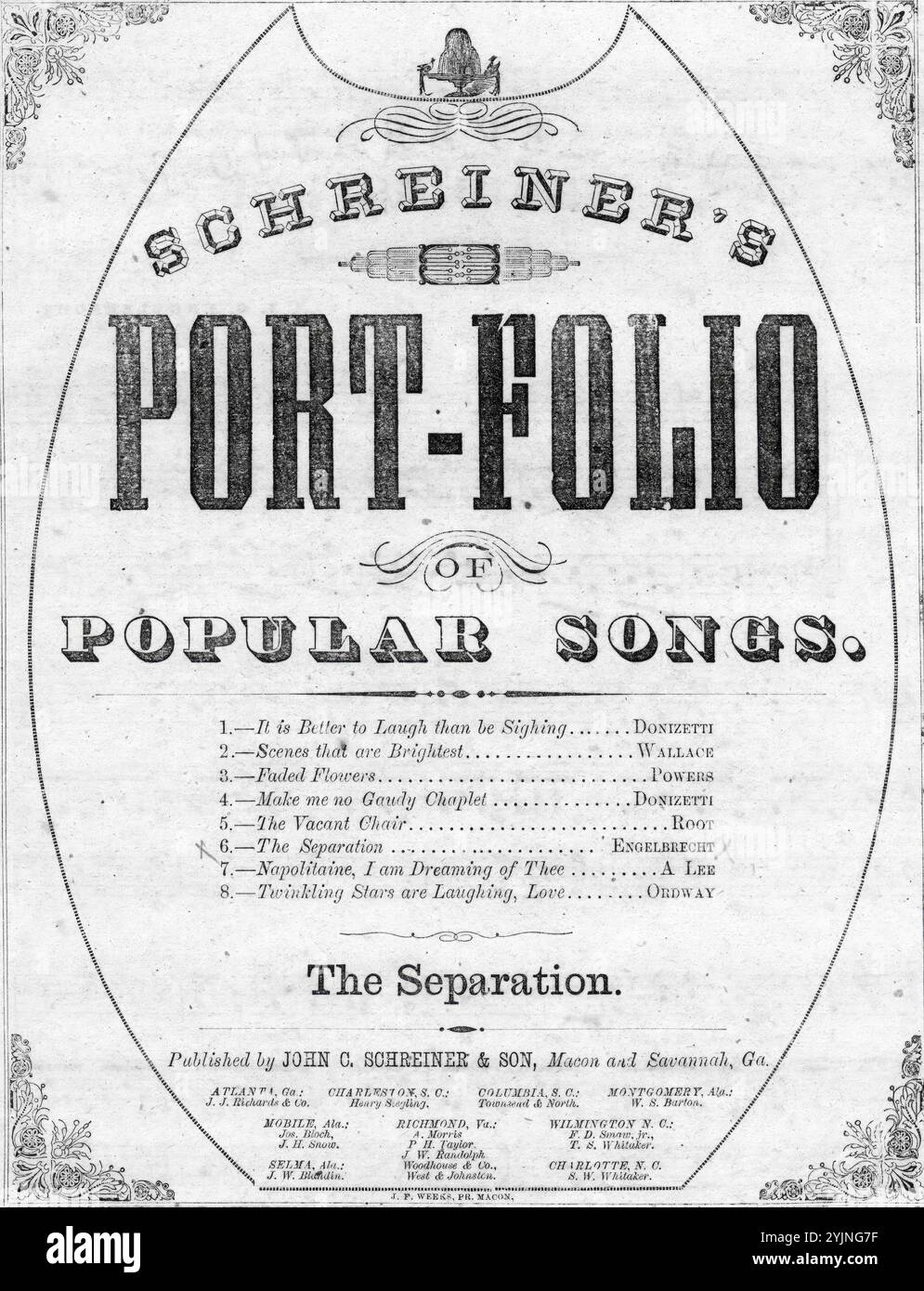 The Separation, Englebrecht, J. C. (composer), John C. Schreiner & Son ...