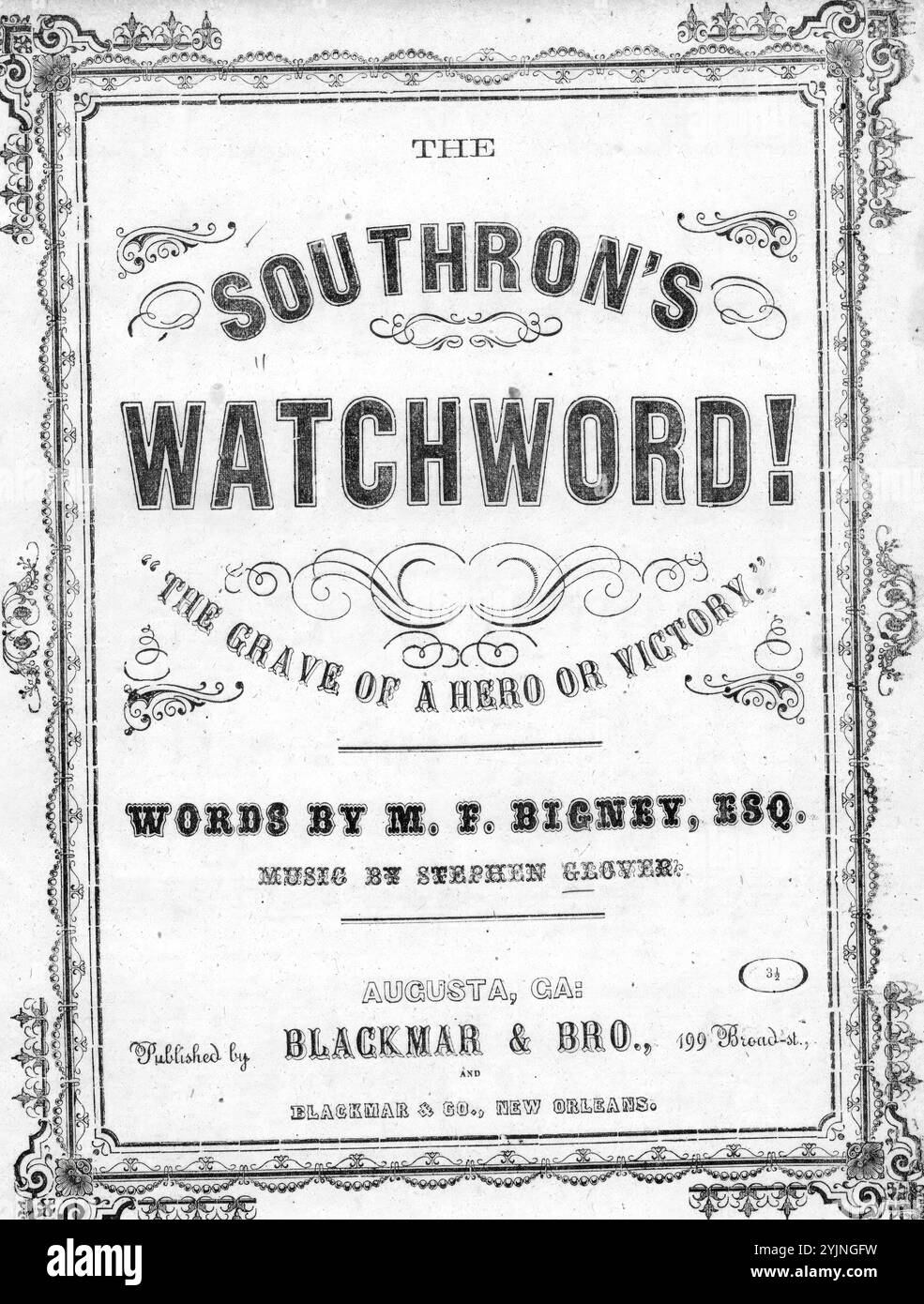 Southrons watchword hi-res stock photography and images - Alamy