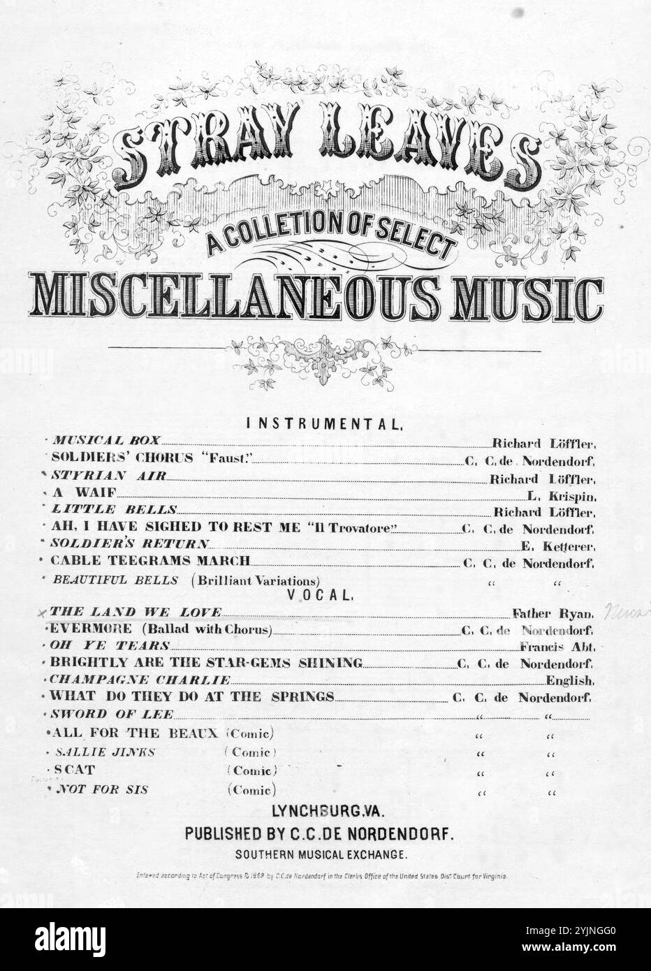 The Land we love, Csaky, C. (composer), Ryan, A. (lyricist), C. C. de ...