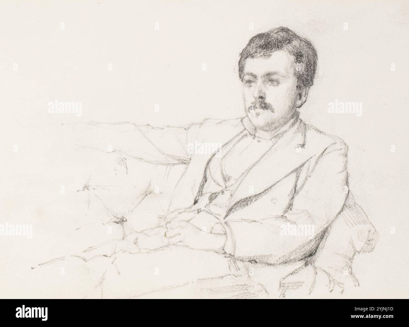 Berndtson, Gunnar, work, Sketch book, 1876, pencil and black chalk ...