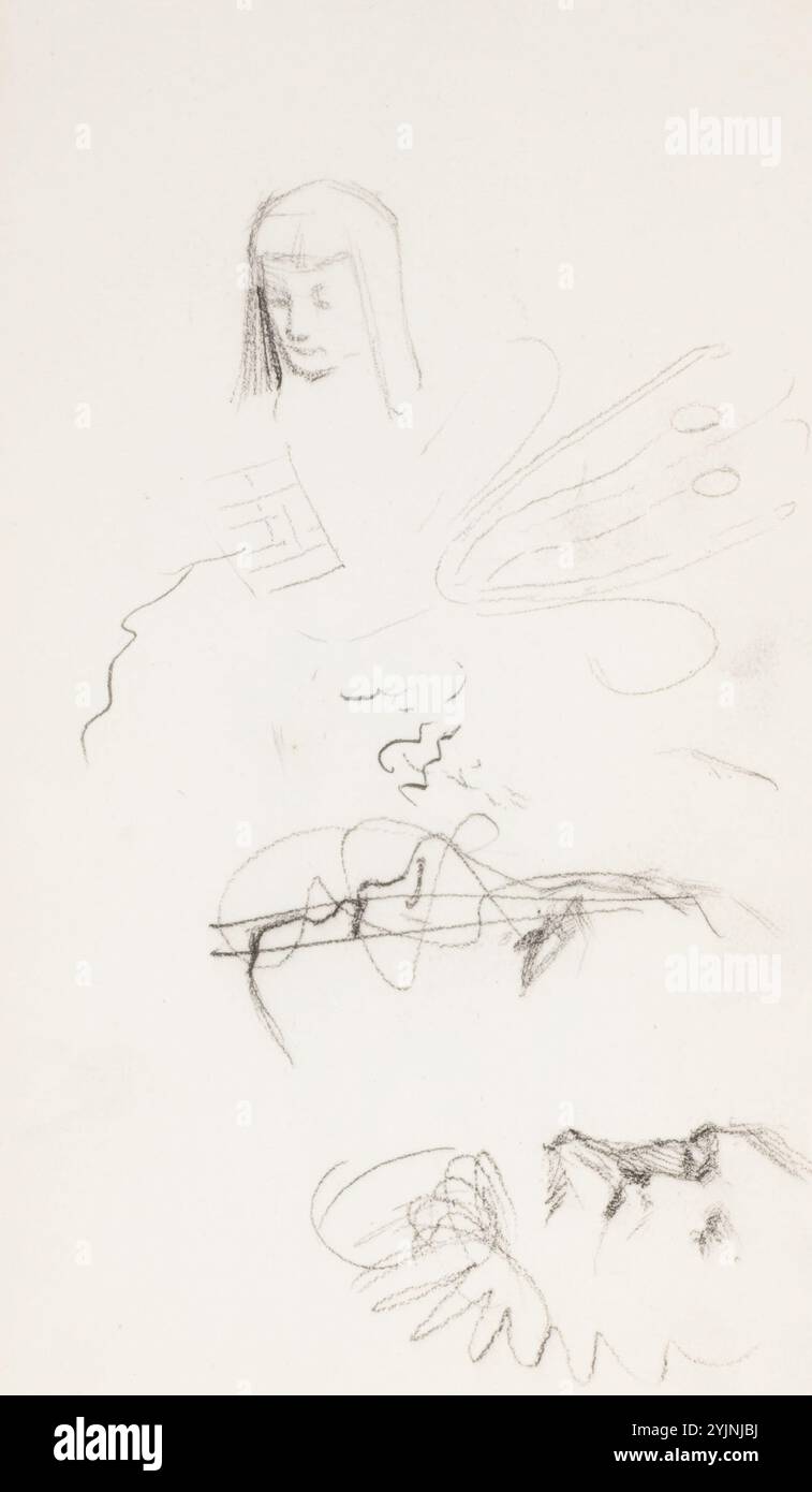 Berndtson, Gunnar, Sketch book, 1876, pencil and black chalk, drawing ...