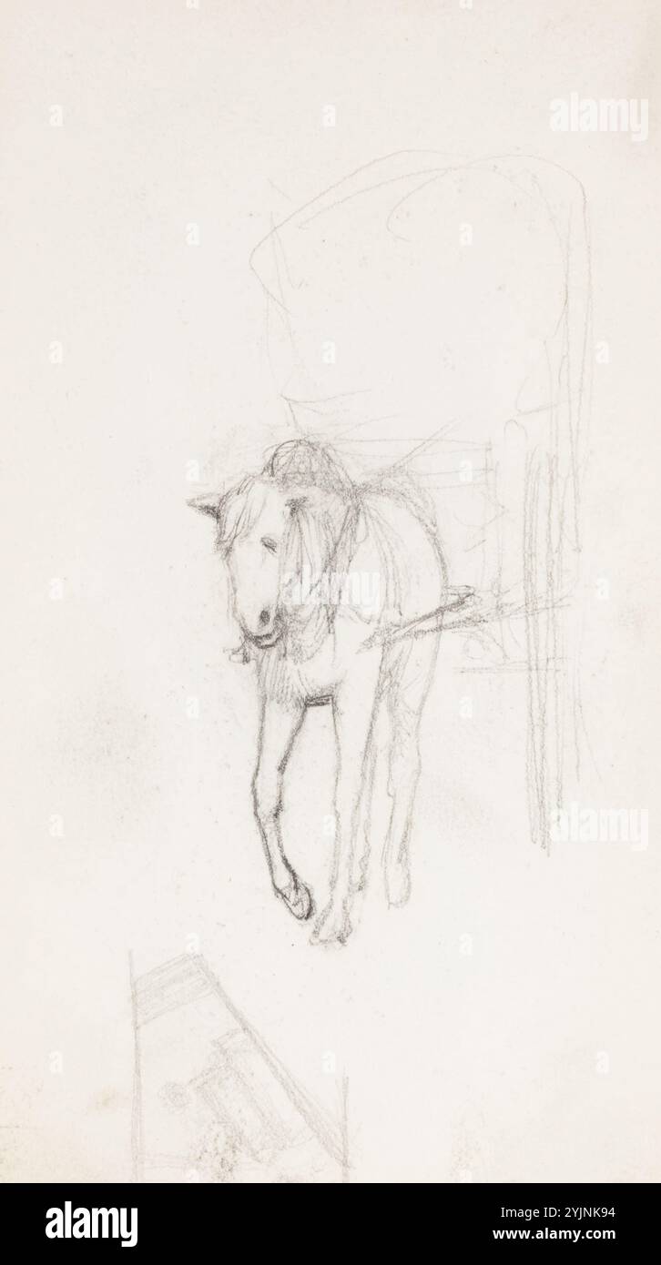 Berndtson, Gunnar, work, Sketch book, 1876, pencil and black chalk ...