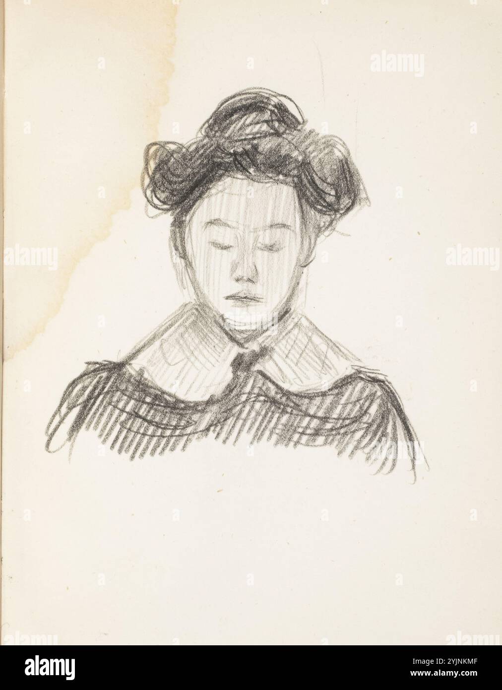 Simberg, Hugo, Sketch book (154 pp.+covers), 1906, drawing, 21.5 cm x ...