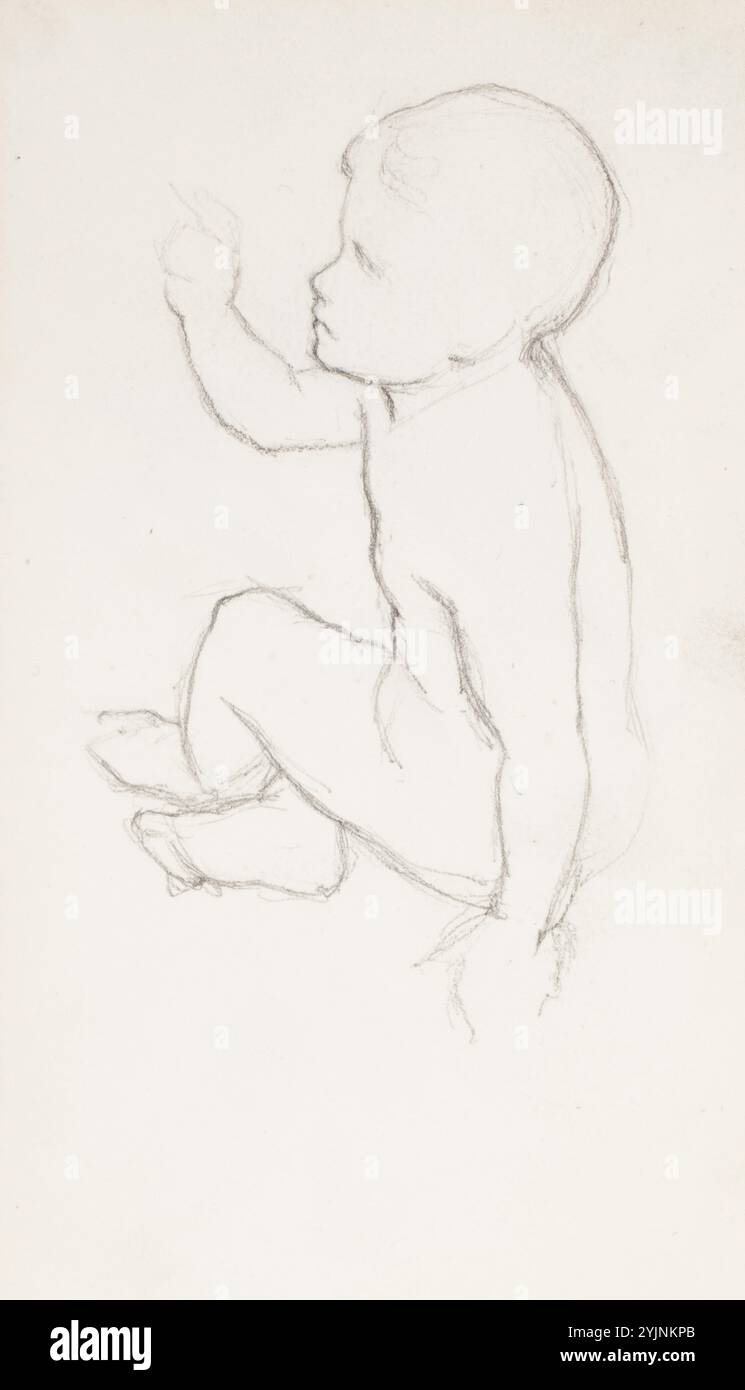 Berndtson, Gunnar, work, Sketch book, 1876, pencil and black chalk ...