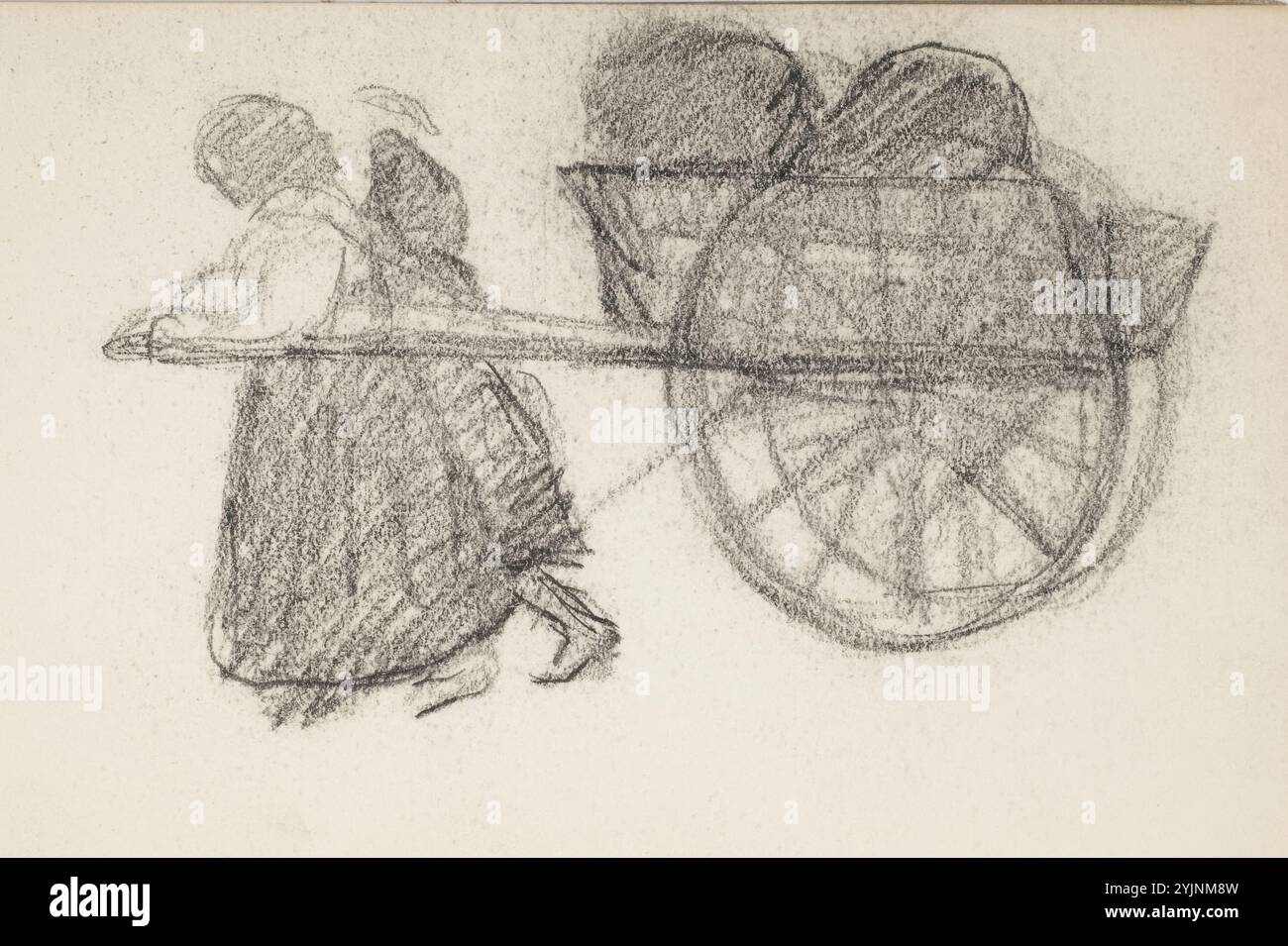 Simberg, Hugo, Sketch book (54 pp.+covers), 1904-05, drawing, 10.5 cm x ...