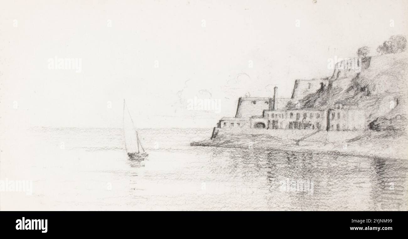 Berndtson, Gunnar, work, Sketch book, 1876, pencil and black chalk ...