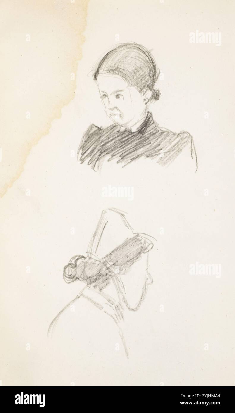 Simberg, Hugo, Sketch book (154 pp.+covers), 1906, drawing, 21.5 cm x ...