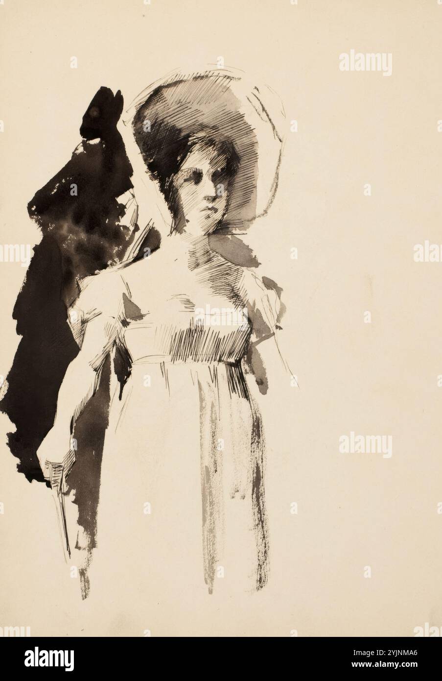 Edelfelt, Albert, Sketch book, drawing, 23 cm x 30 cm, Albert Gustaf ...