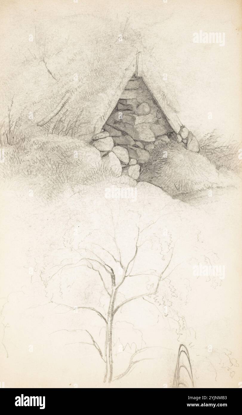 Wright, Ferdinand von, work, Sketchbook, pencil, drawing, 16.5 cm x 25. ...