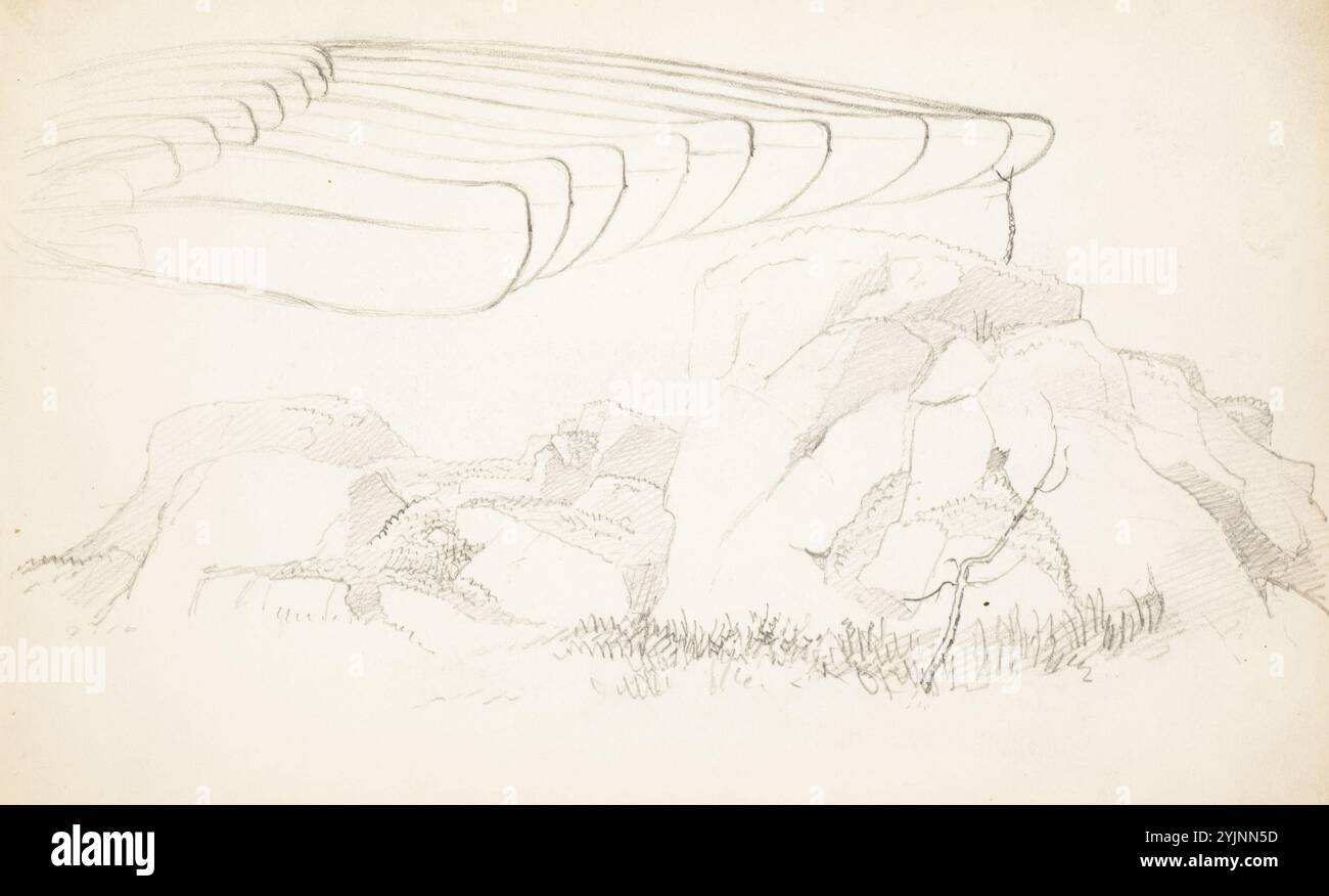 Wright, Ferdinand von, work, Sketchbook, pencil, drawing, 16.5 cm x 25. ...