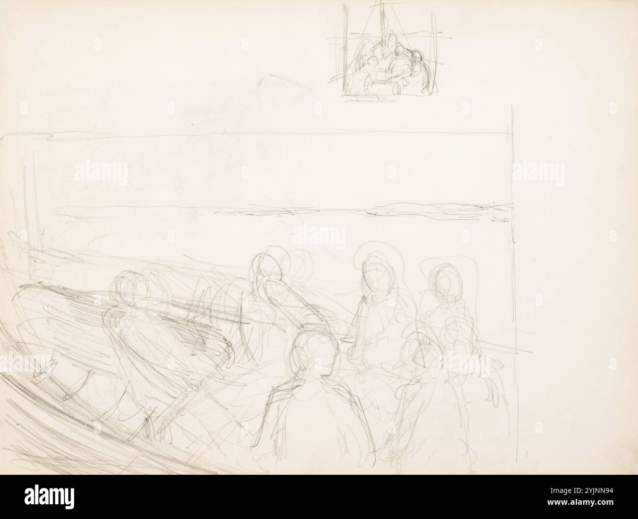 Edelfelt, Albert, Sketch book, drawing, 23.5 cm x 31.5 cm, Albert ...