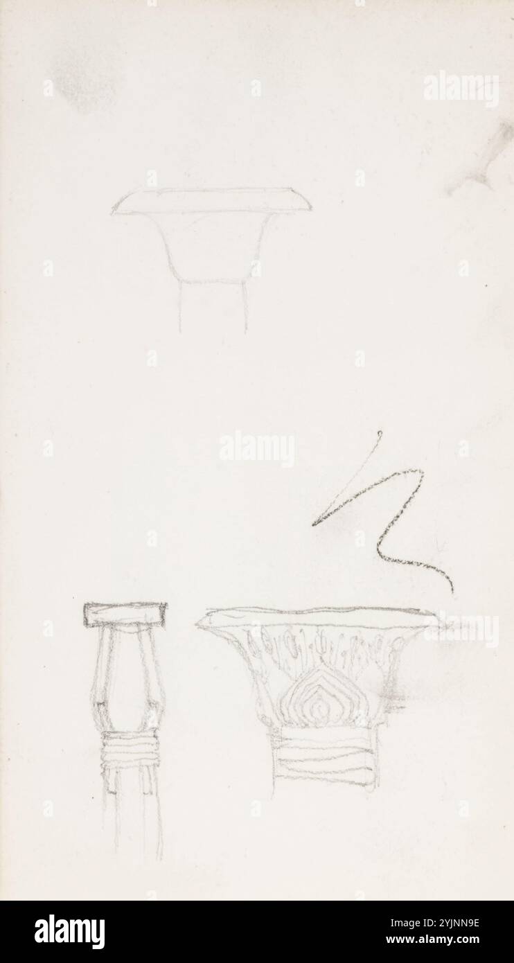 Berndtson, Gunnar, work, Sketch book, 1876, pencil and black chalk ...