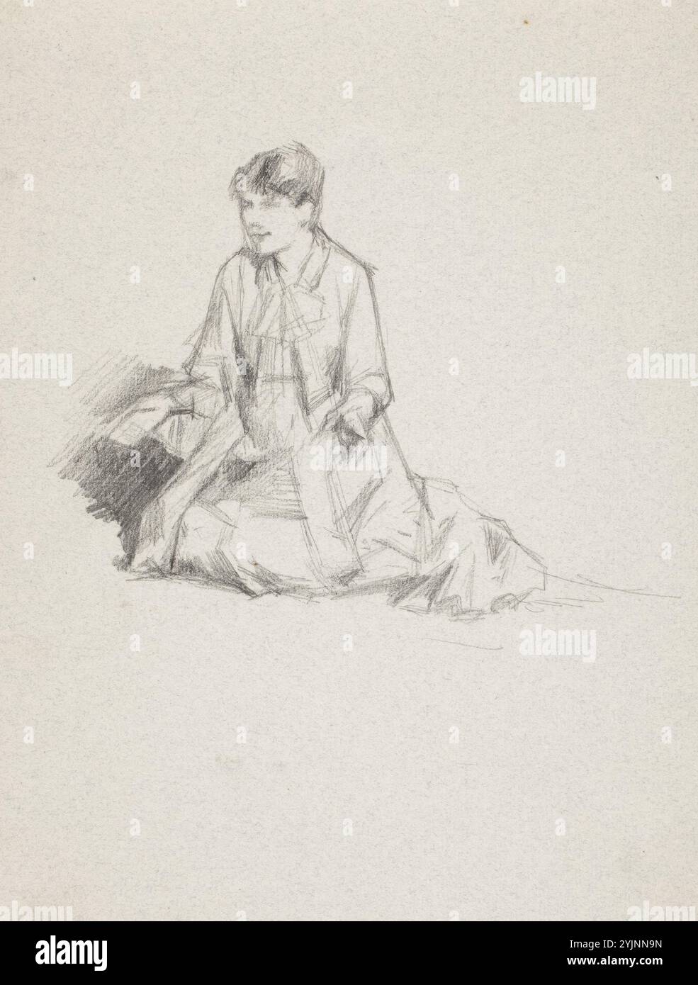 Edelfelt, Albert, Sketch book, drawing, 22 cm x 30 cm, Albert Gustaf ...