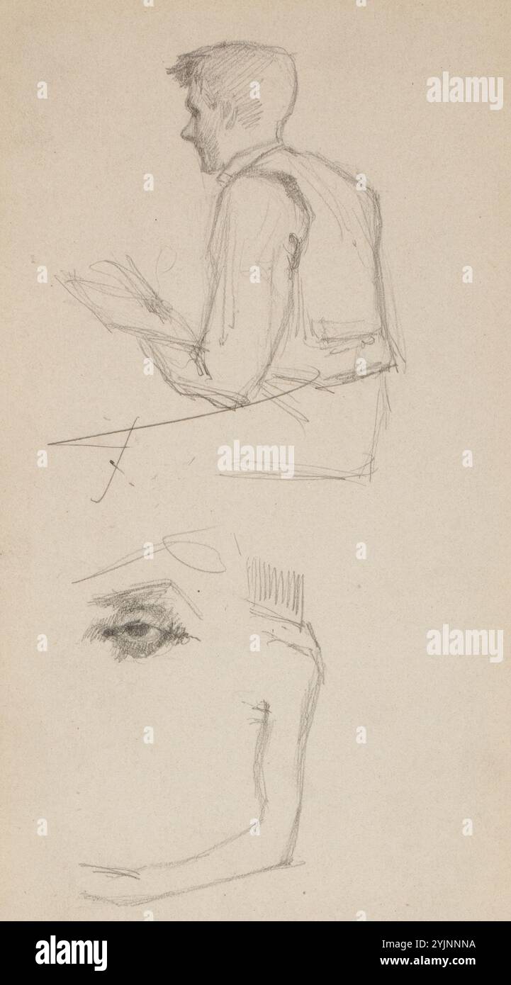 Berndtson, Gunnar, work, Sketch book, 1876, pencil and black chalk ...