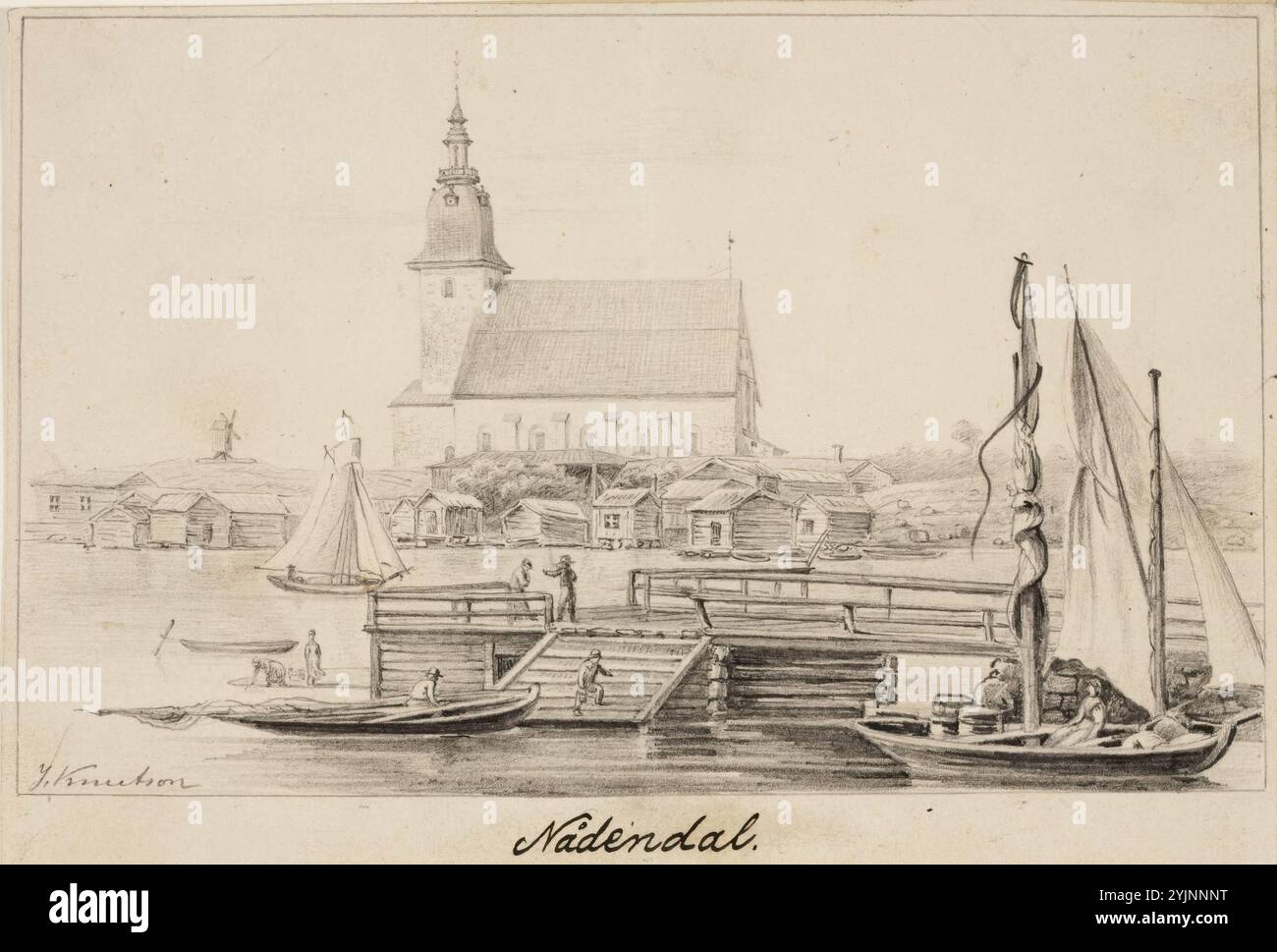 Knutson, Johan, Naantali, Illustration for the work Finland prättädt i ...