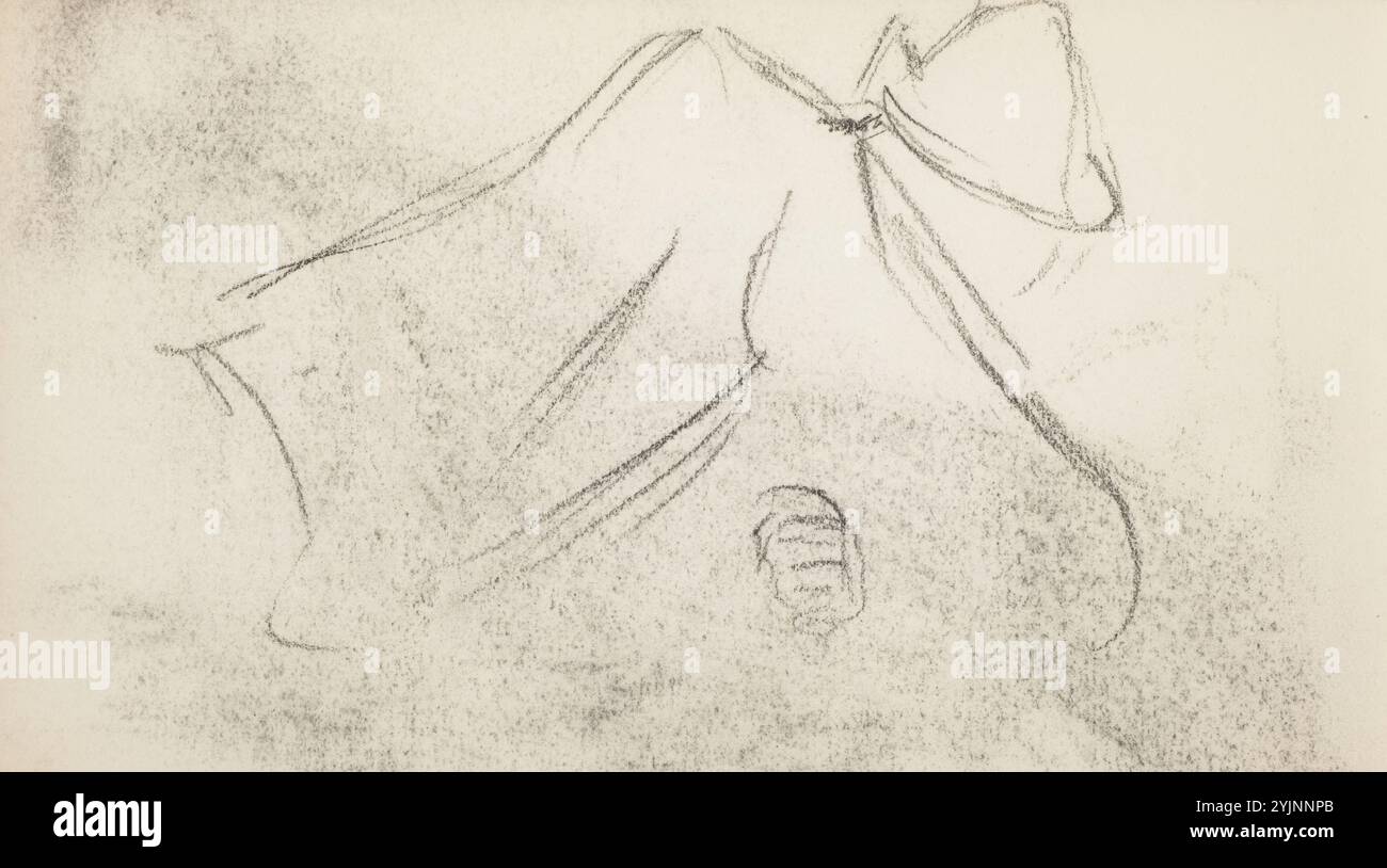 Simberg, Hugo, Sketch book (54 pp.+covers), 1904-05, drawing, 10.5 cm x ...