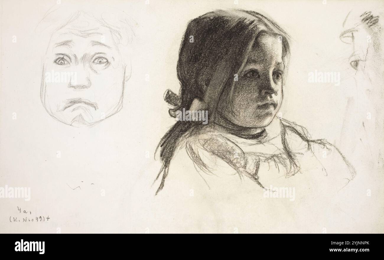 Järnefelt, Eero, Sketch book, early 20th century, pencil, charcoal and ...