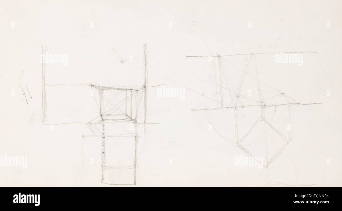 Berndtson, Gunnar, work, Sketch book, 1876, pencil and black chalk ...