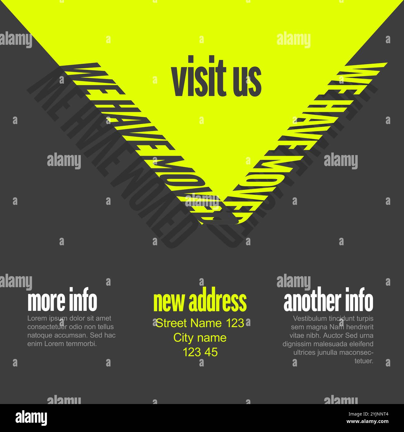 Multipurpose grreen dark We have moved flyer banner social media status ...