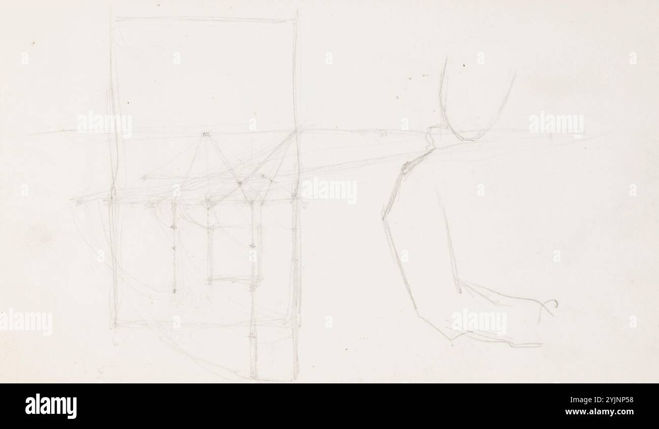 Berndtson, Gunnar, work, Sketch book, 1876, pencil and black chalk ...