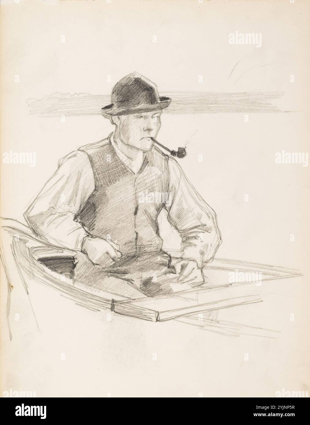 Edelfelt, Albert, Sketch book, drawing, 23.5 cm x 31.5 cm, Albert ...
