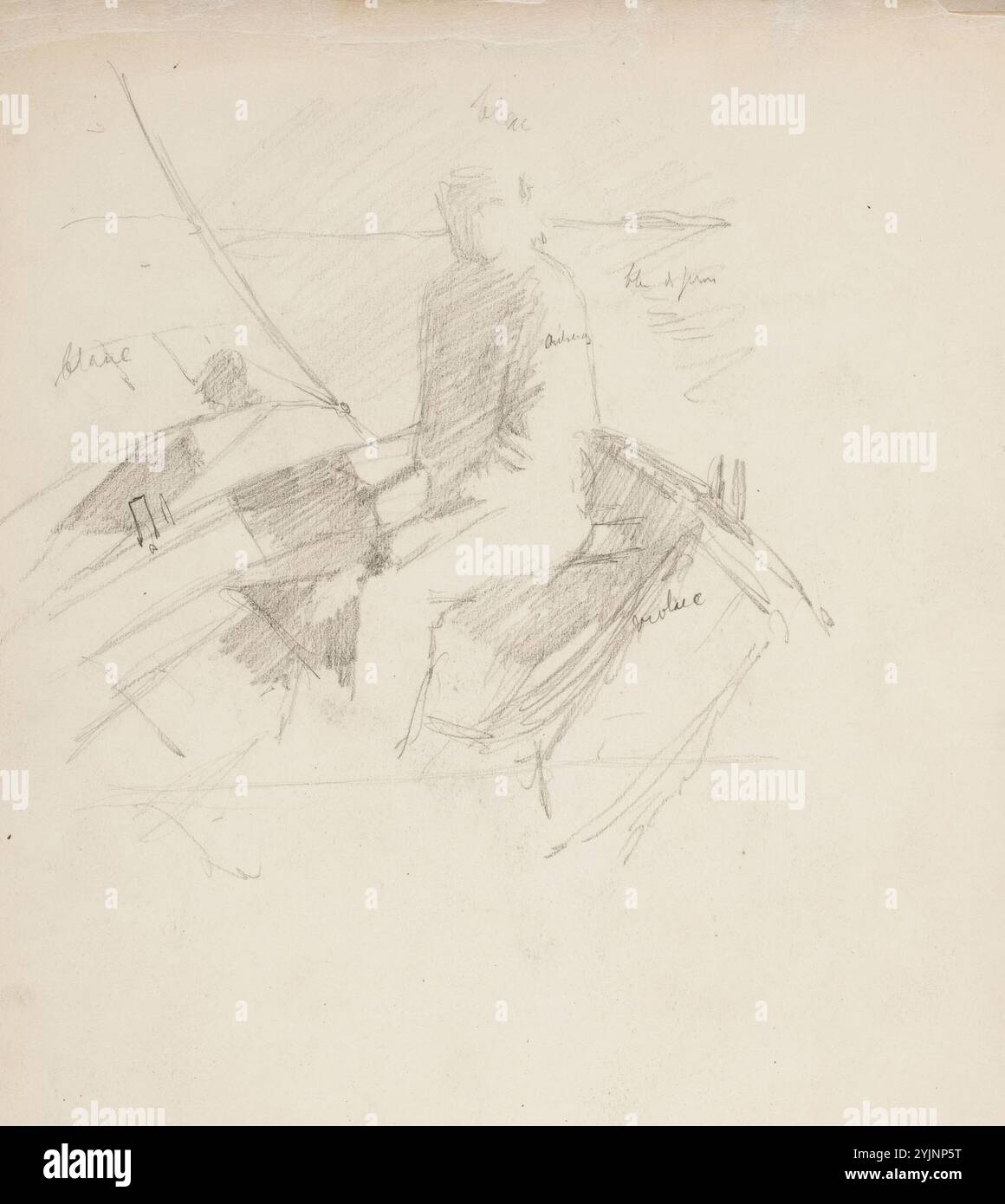 Edelfelt, Albert, Sketch book, drawing, 23 cm x 30 cm, Albert Gustaf ...