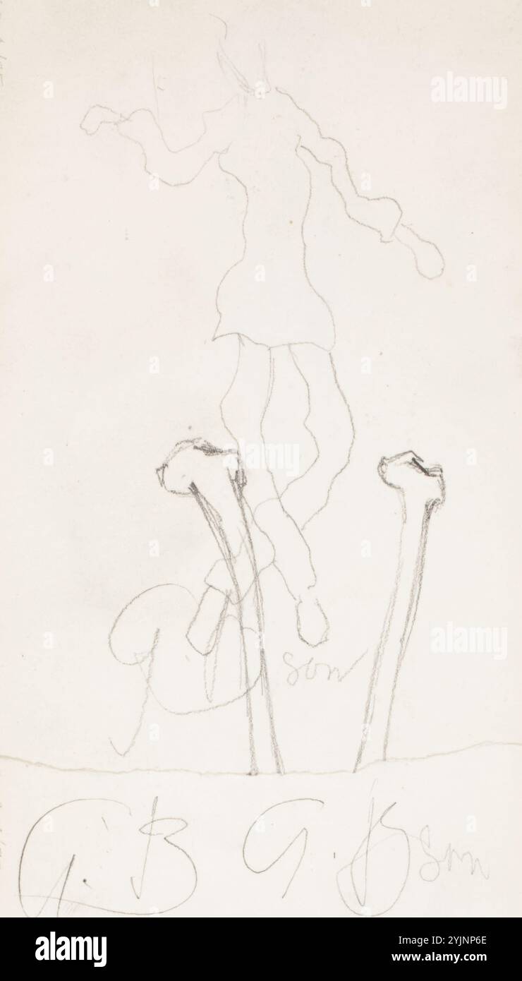Berndtson, Gunnar, work, Sketch book, 1876, pencil and black chalk ...