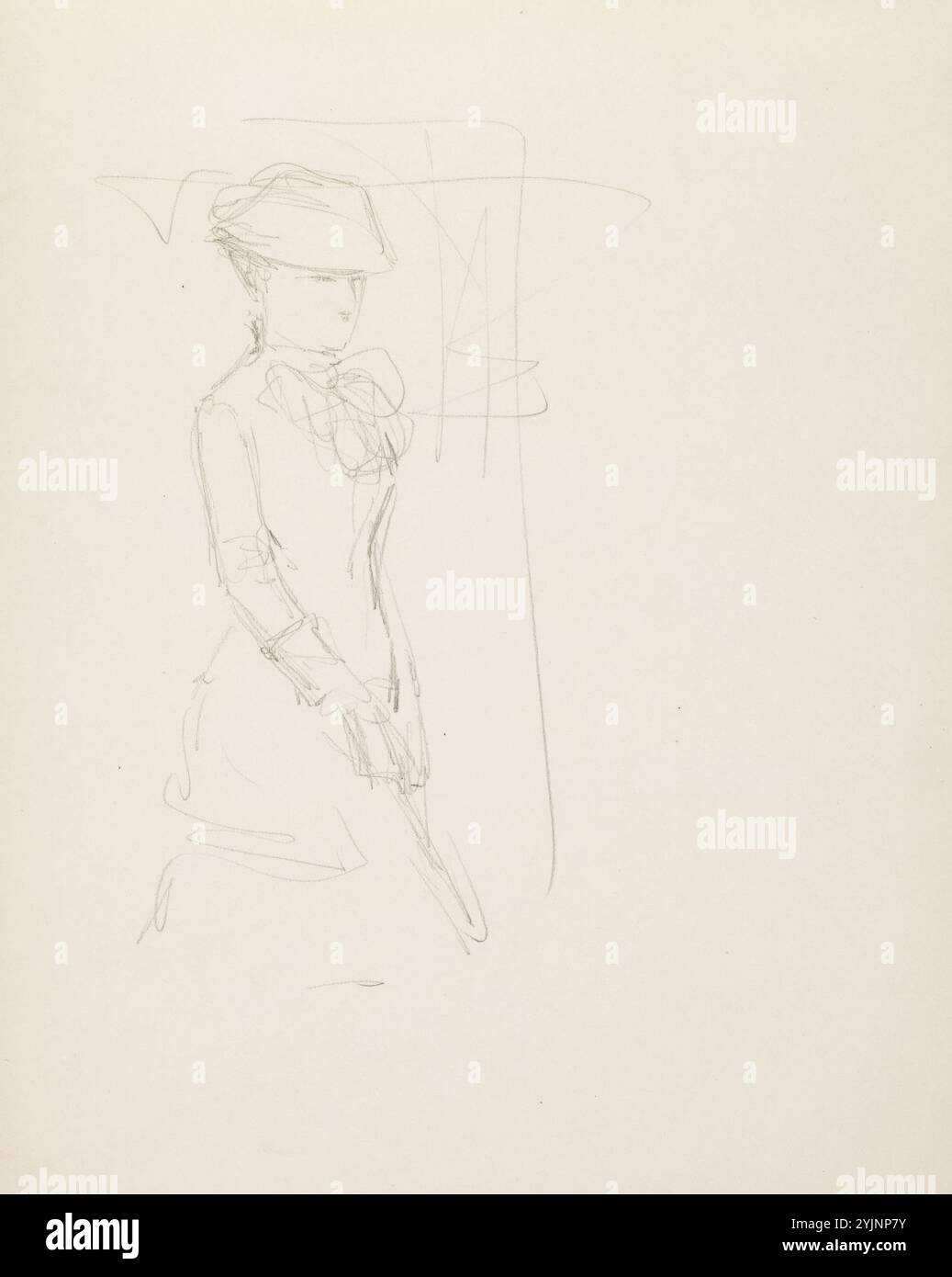 Edelfelt, Albert, Sketch book, drawing, 23 cm x 30 cm, Albert Gustaf ...