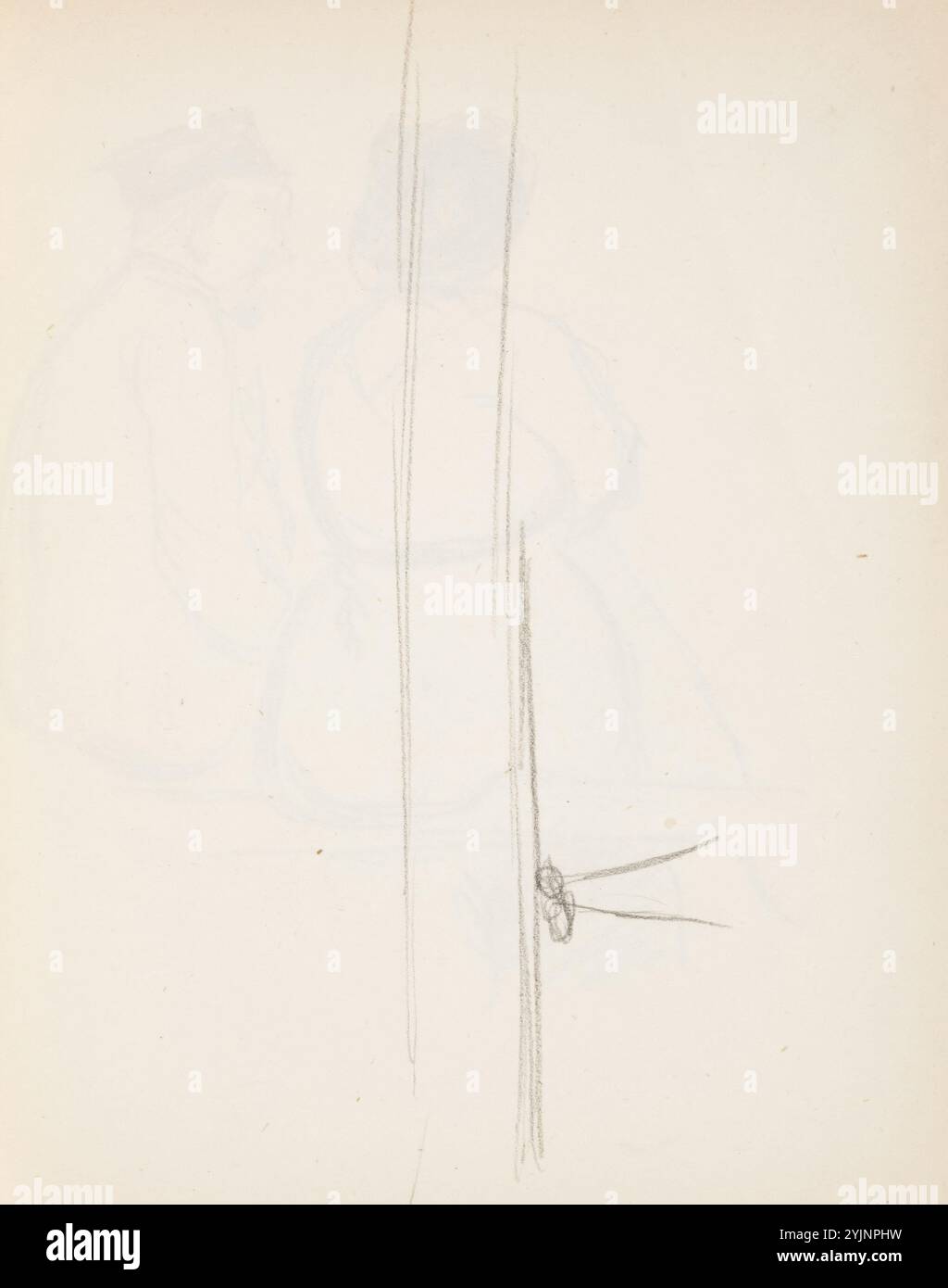 Simberg, Hugo, Sketch book (226 pp.+covers), 1905-07, drawing, 17.2 cm ...