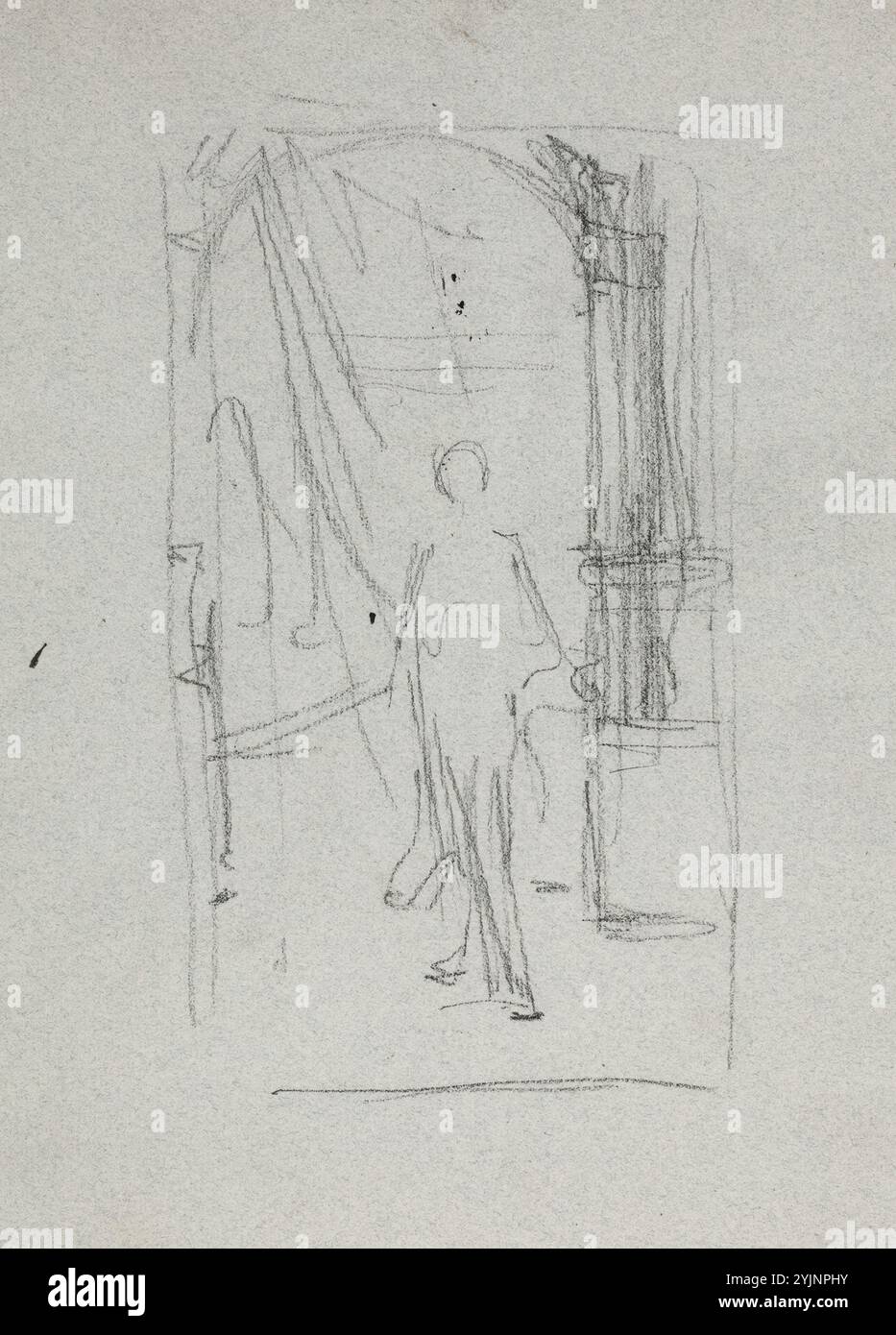 Edelfelt, Albert, Sketch book, drawing, 22.5 cm x 30 cm, Albert Gustaf ...