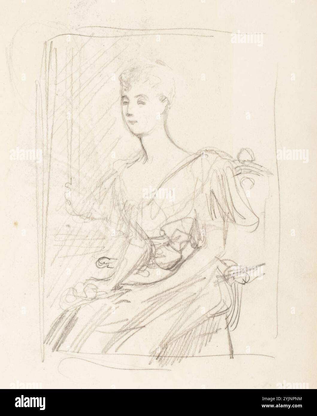 Edelfelt, Albert, Sketch book, drawing, 31.5 cm x 25 cm, Albert Gustaf ...