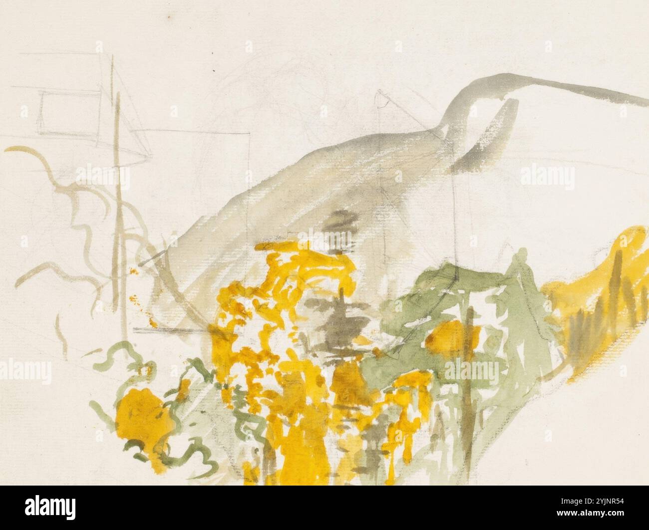 Järnefelt, Eero, 1905-07, pencil, marker, charcoal, Erik 'Eero' Nikolai ...