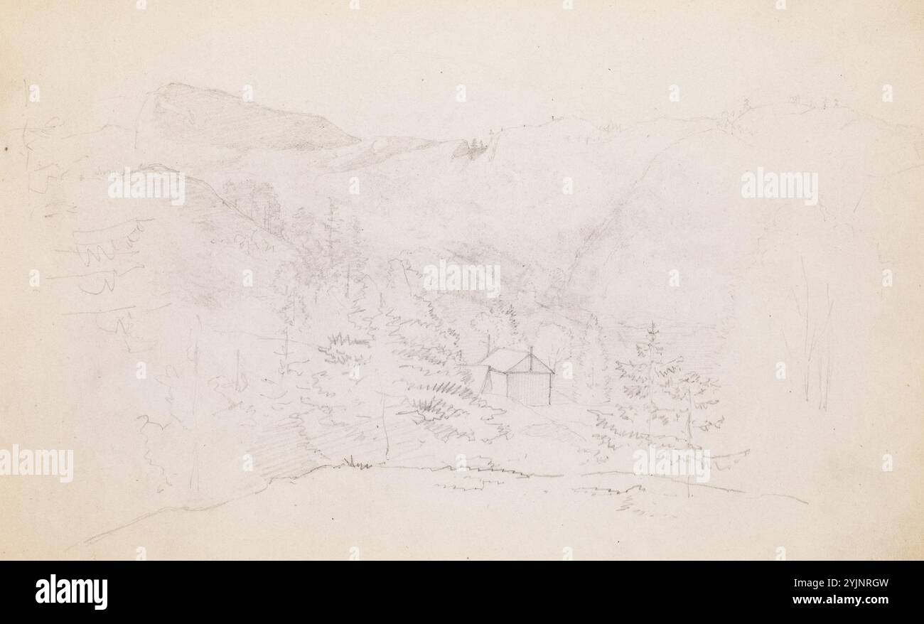 Wright, Ferdinand von, work, Sketchbook, pencil, drawing, 16.5 cm x 25. ...