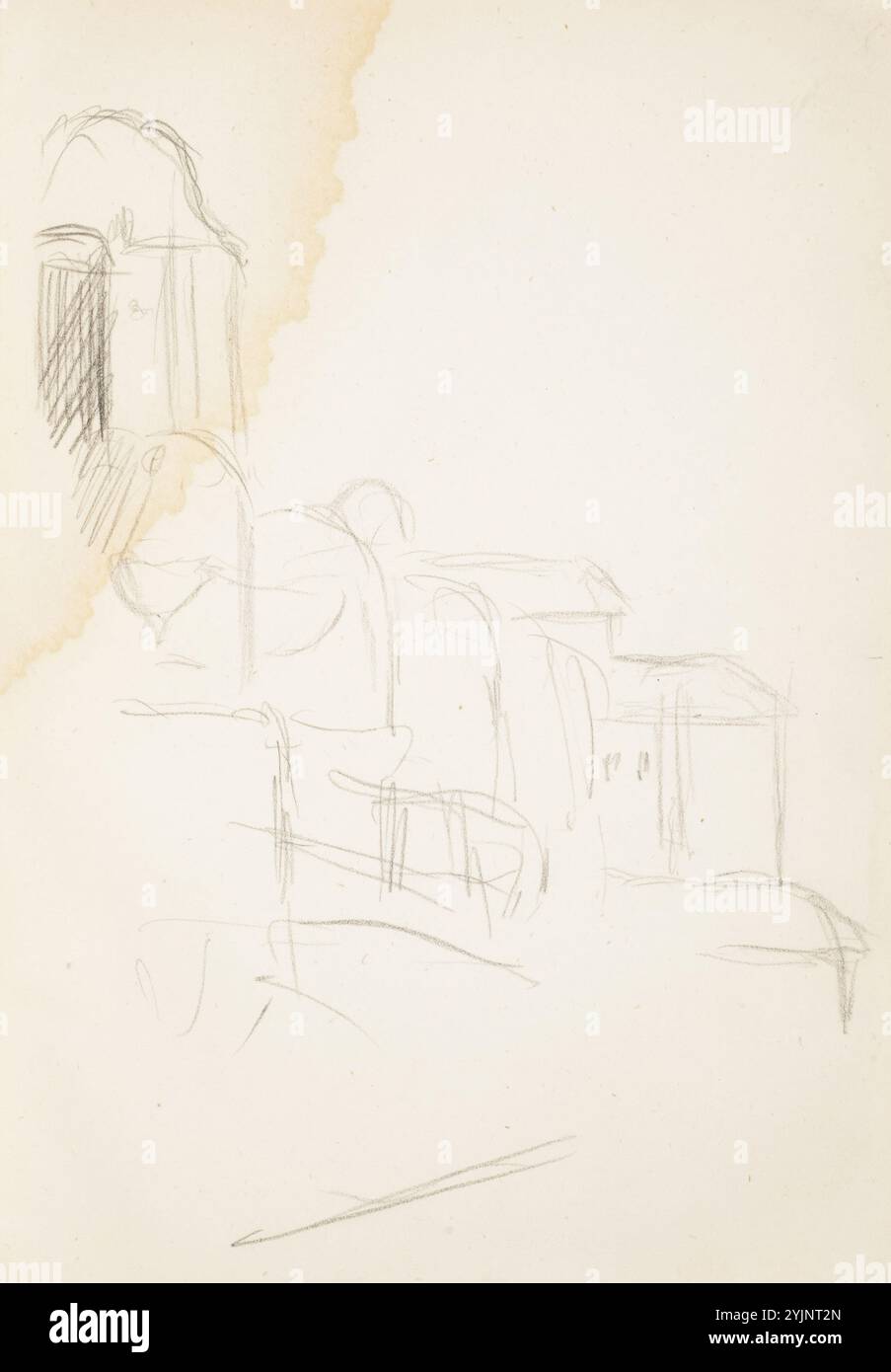 Simberg, Hugo, Sketch book (154 pp.+covers), 1906, drawing, 21.5 cm x ...