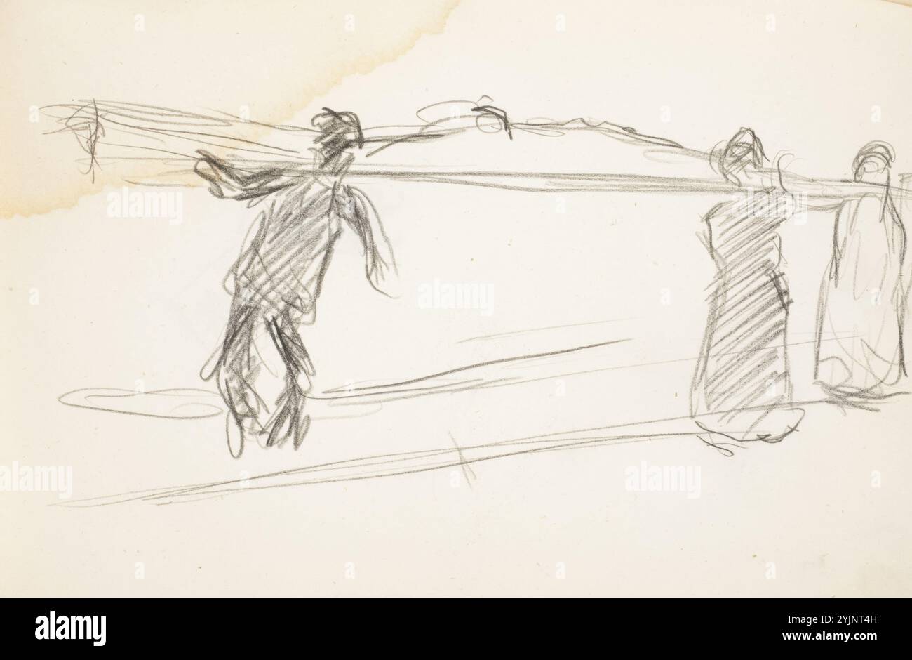 Simberg, Hugo, work, Sketch book (154 pp.+covers), 1906, drawing, 21.5 ...