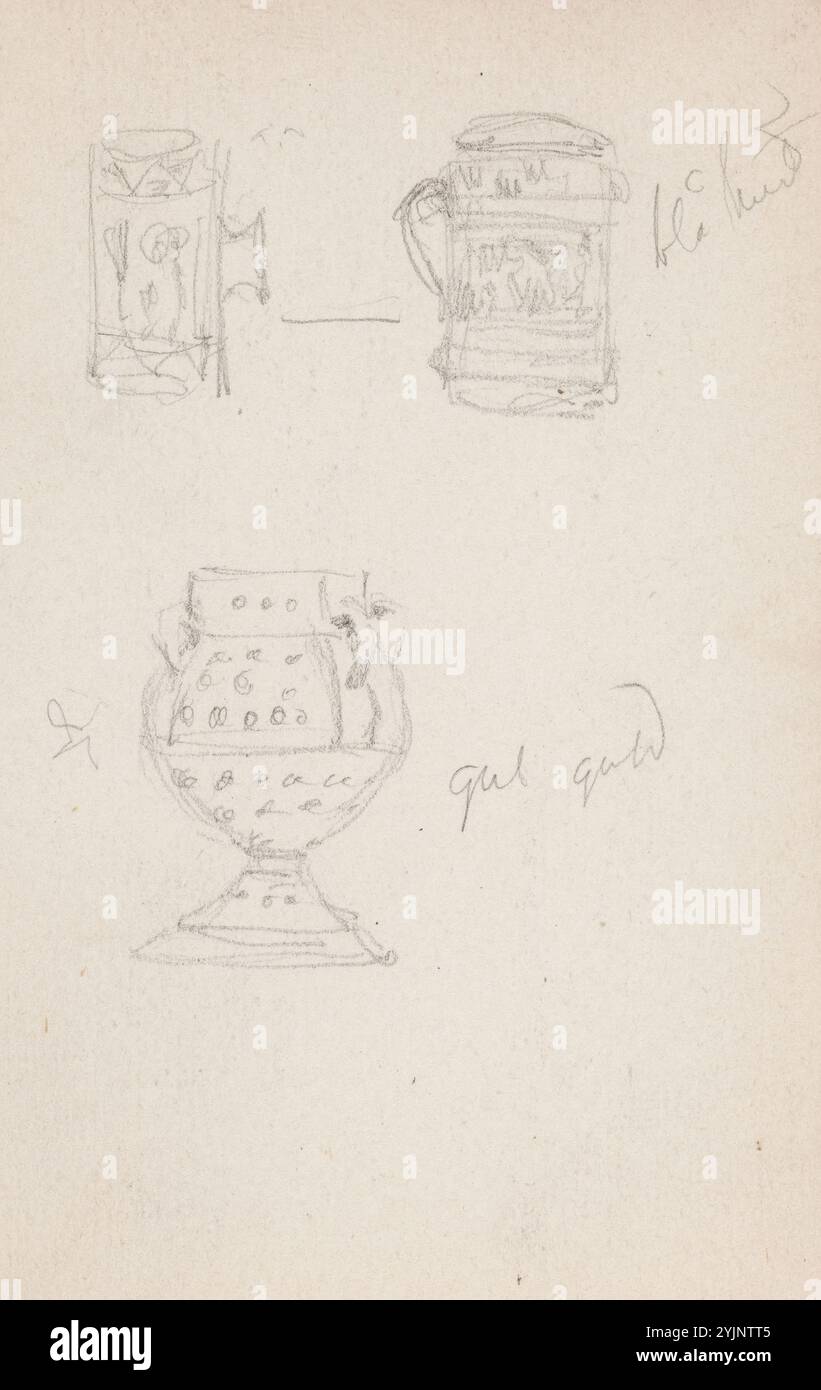 Berndtson, Gunnar, work, Sketch book, drawing, 7.5 cm x 12 cm ...