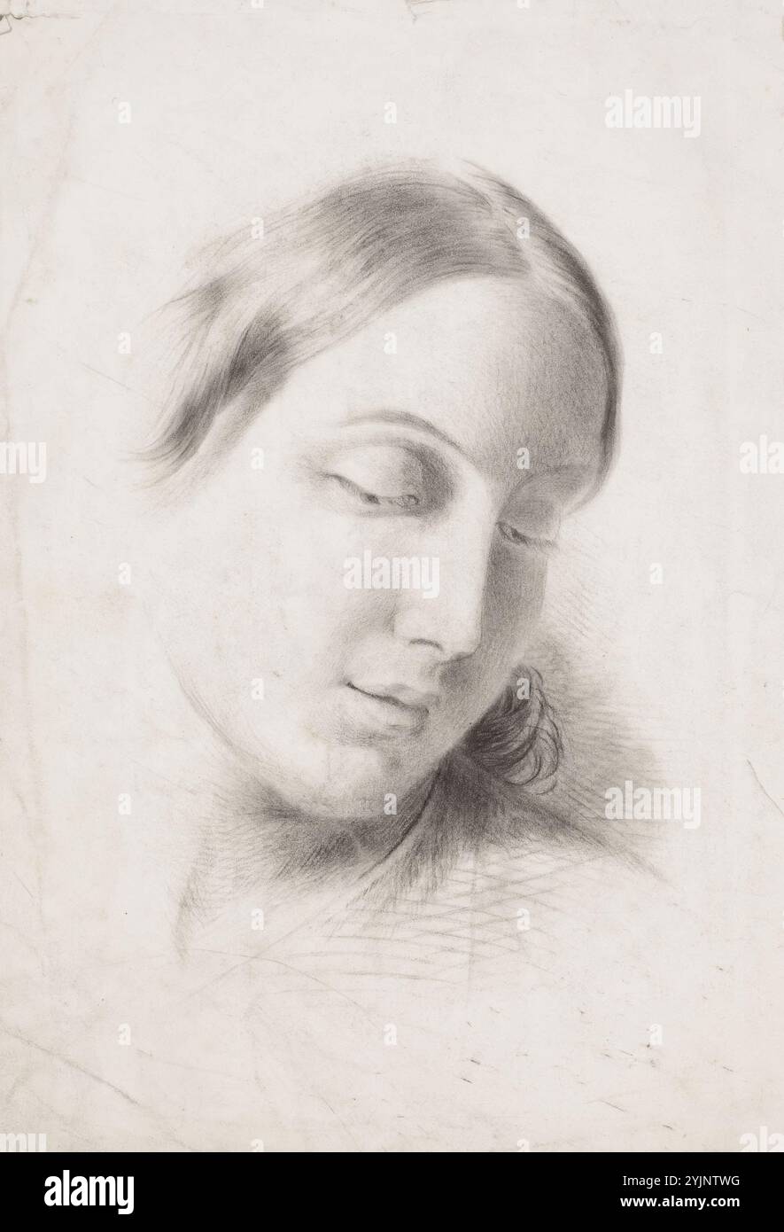 Godenhjelm, Berndt Abraham, work, Woman's head, technique text ...