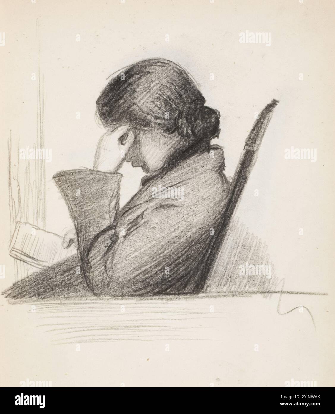 Simberg, Hugo, Sketch book (226 pp.+covers), 1905-07, drawing, 17.2 cm ...