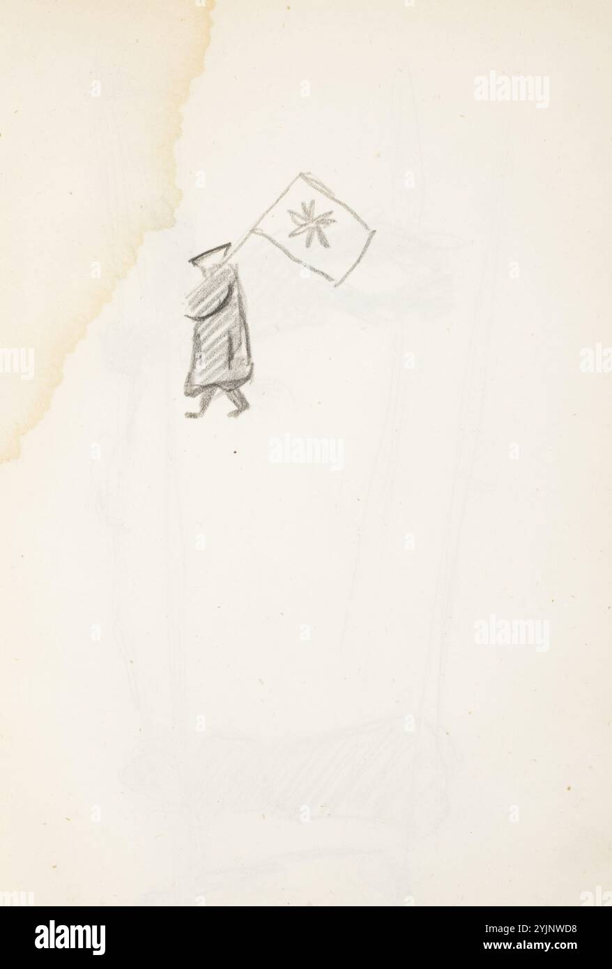 Simberg, Hugo, work, Sketch book (154 pp.+covers), 1906, drawing, 21.5 ...