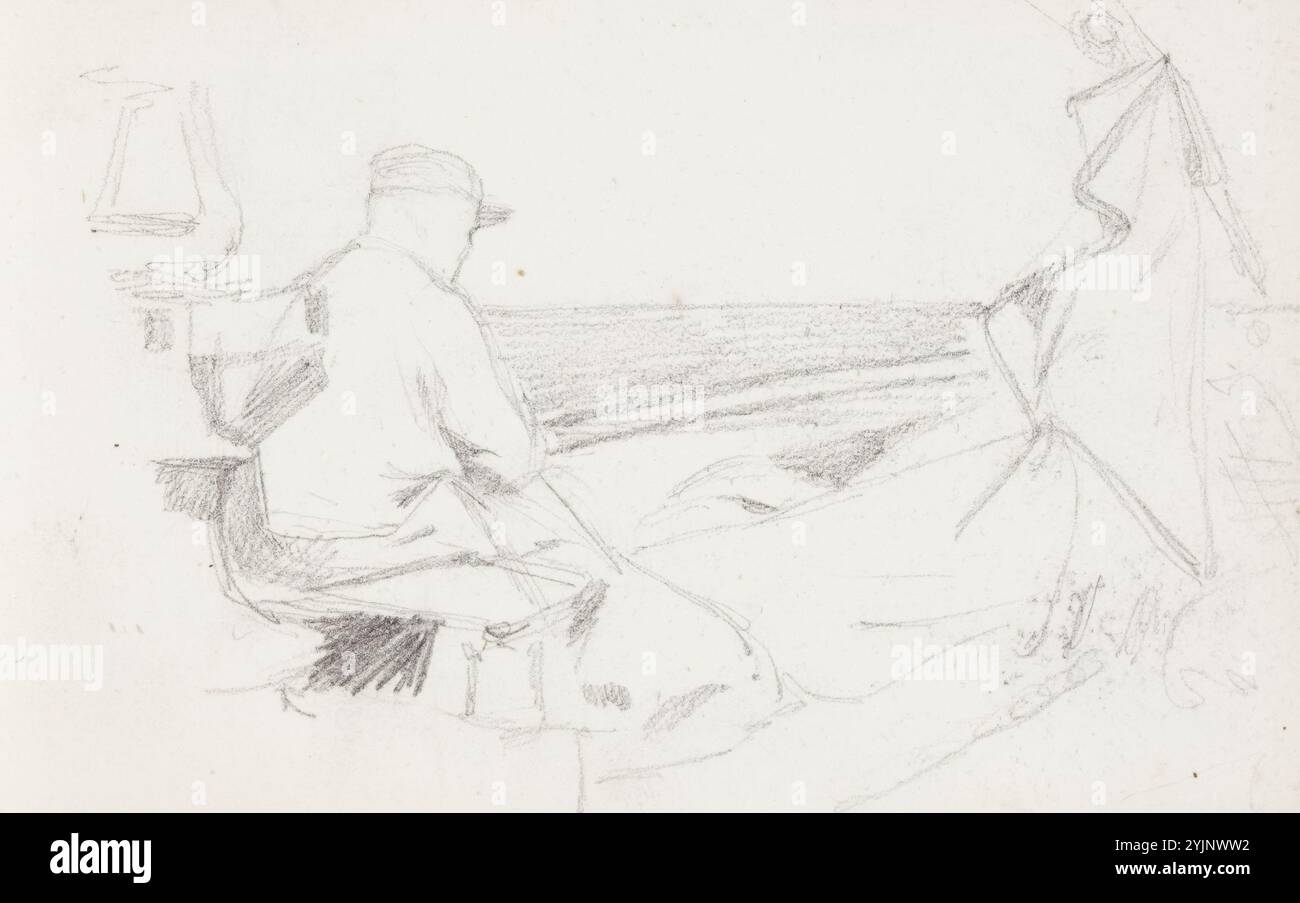 Edelfelt, Albert, Sketch book, drawing, 9.5 cm x 15 cm, Albert Gustaf ...