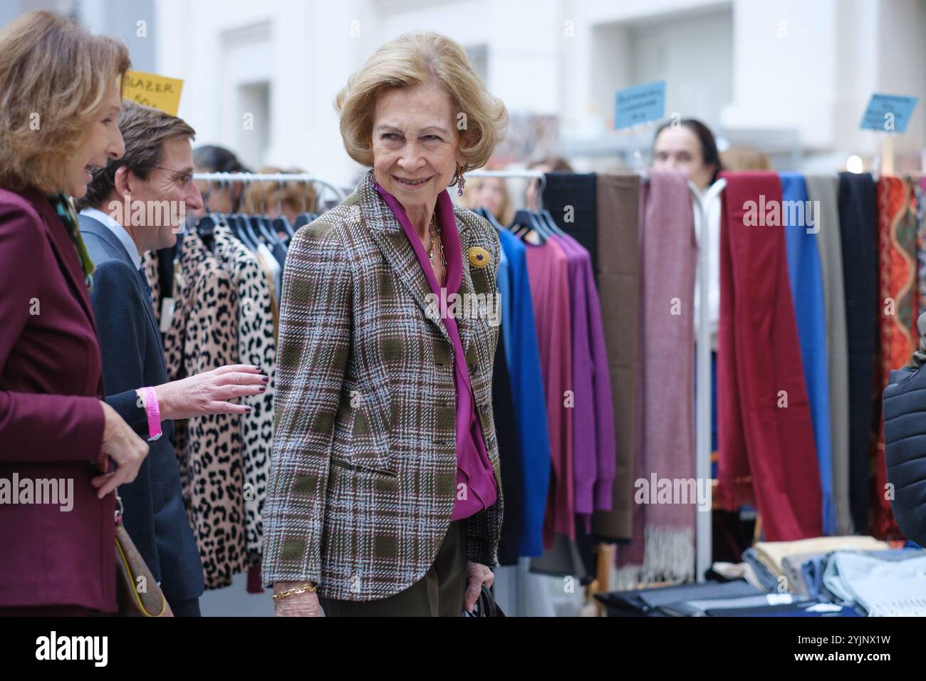 Queen Sofia visits the charity bazaar ‘Nuevo Futuro’ at the Palacio de ...