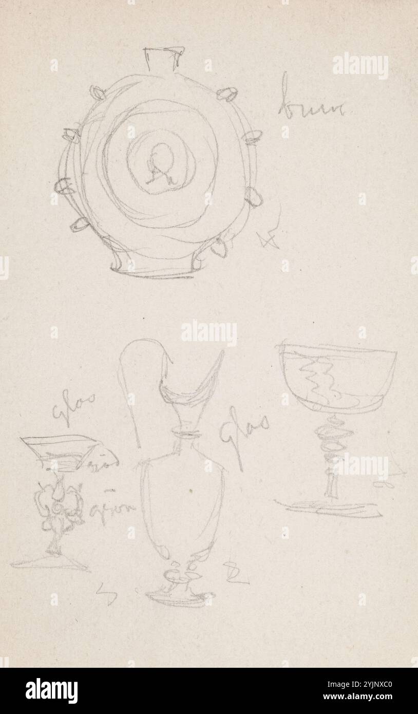 Berndtson, Gunnar, work, Sketch book, drawing, 7.5 cm x 12 cm ...