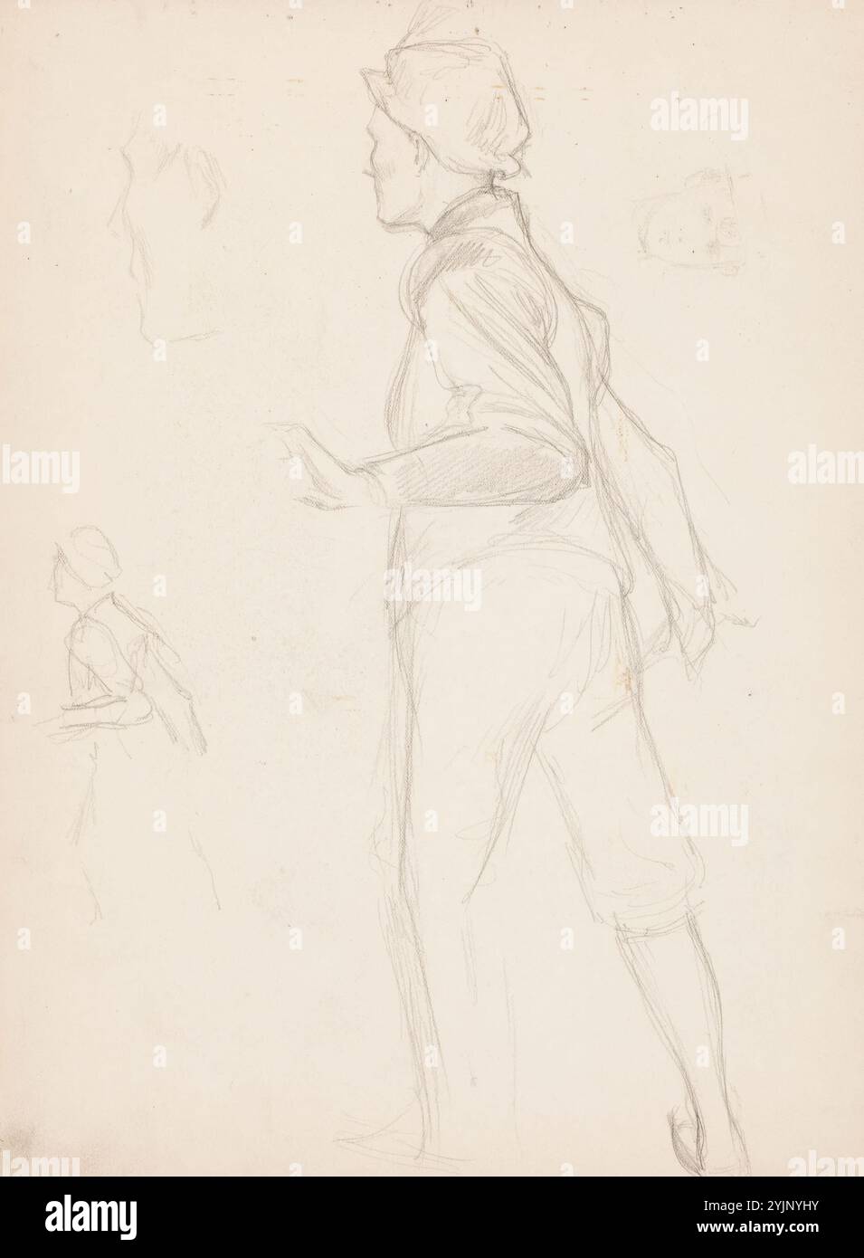 Edelfelt, Albert, Sketch book, drawing, 24 cm x 32 cm, Albert Gustaf ...