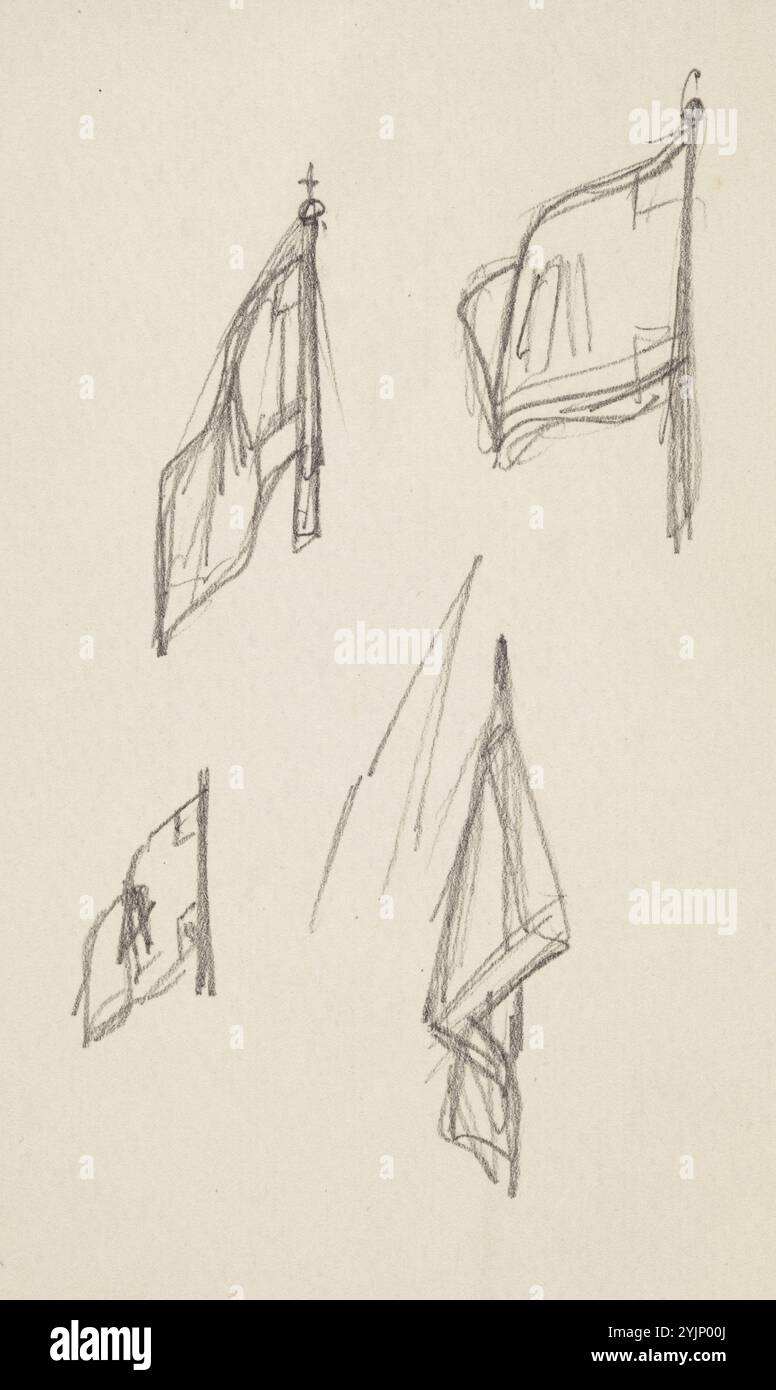 Edelfelt, Albert, Sketch book, drawing, 9 cm x 14 cm, Albert Gustaf ...