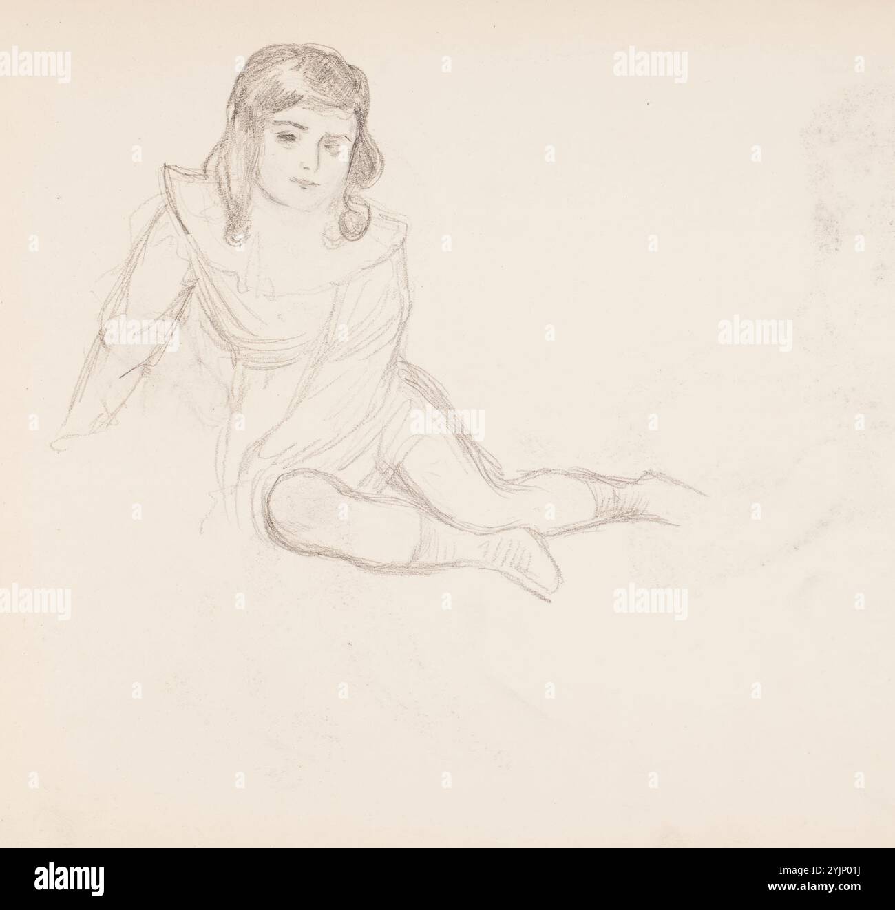 Edelfelt, Albert, Sketch book, drawing, 24 cm x 32 cm, Albert Gustaf ...